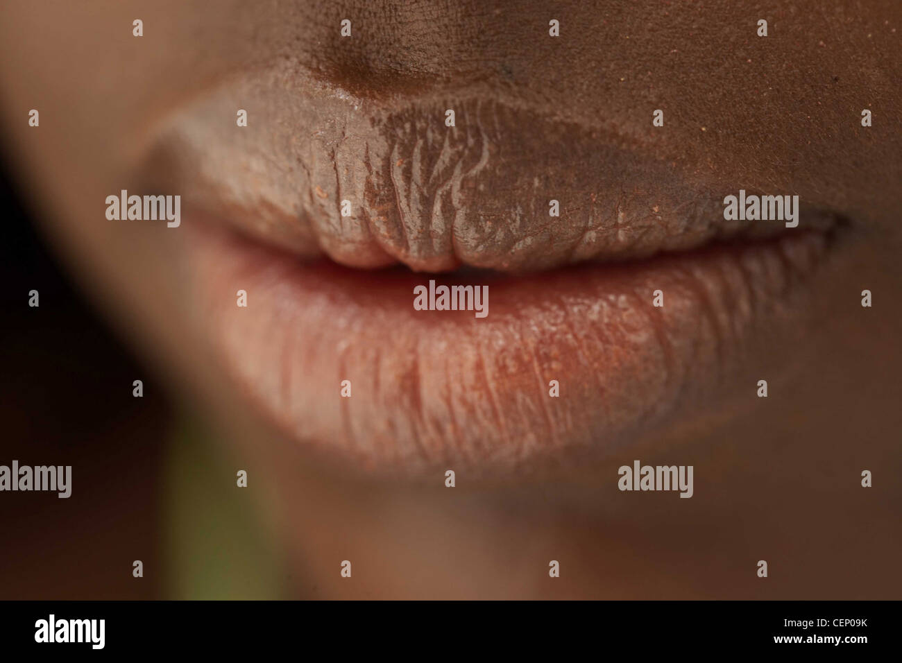 Female mouth close up wearing lipgloss Stock Photo - Alamy