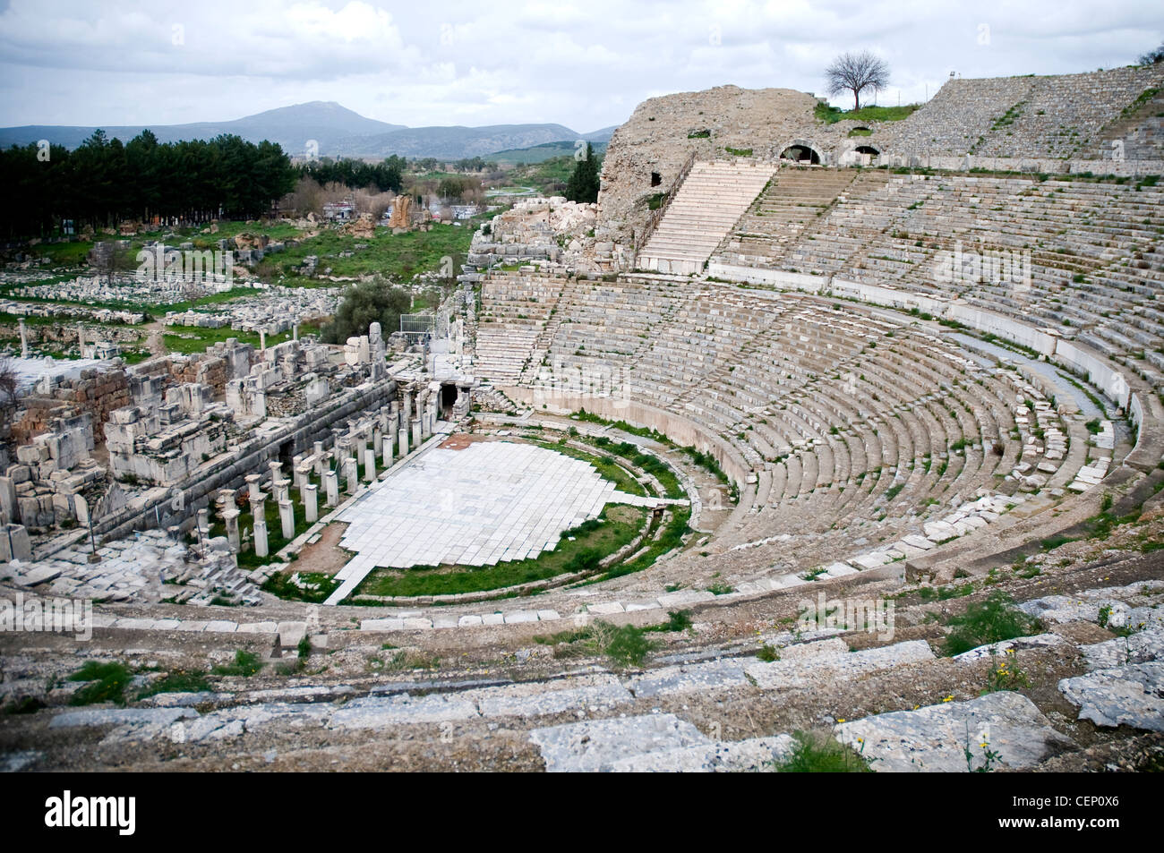 Ancient Roman Amphitheater in Ephesus – Grand Historical Site in Turkey ...