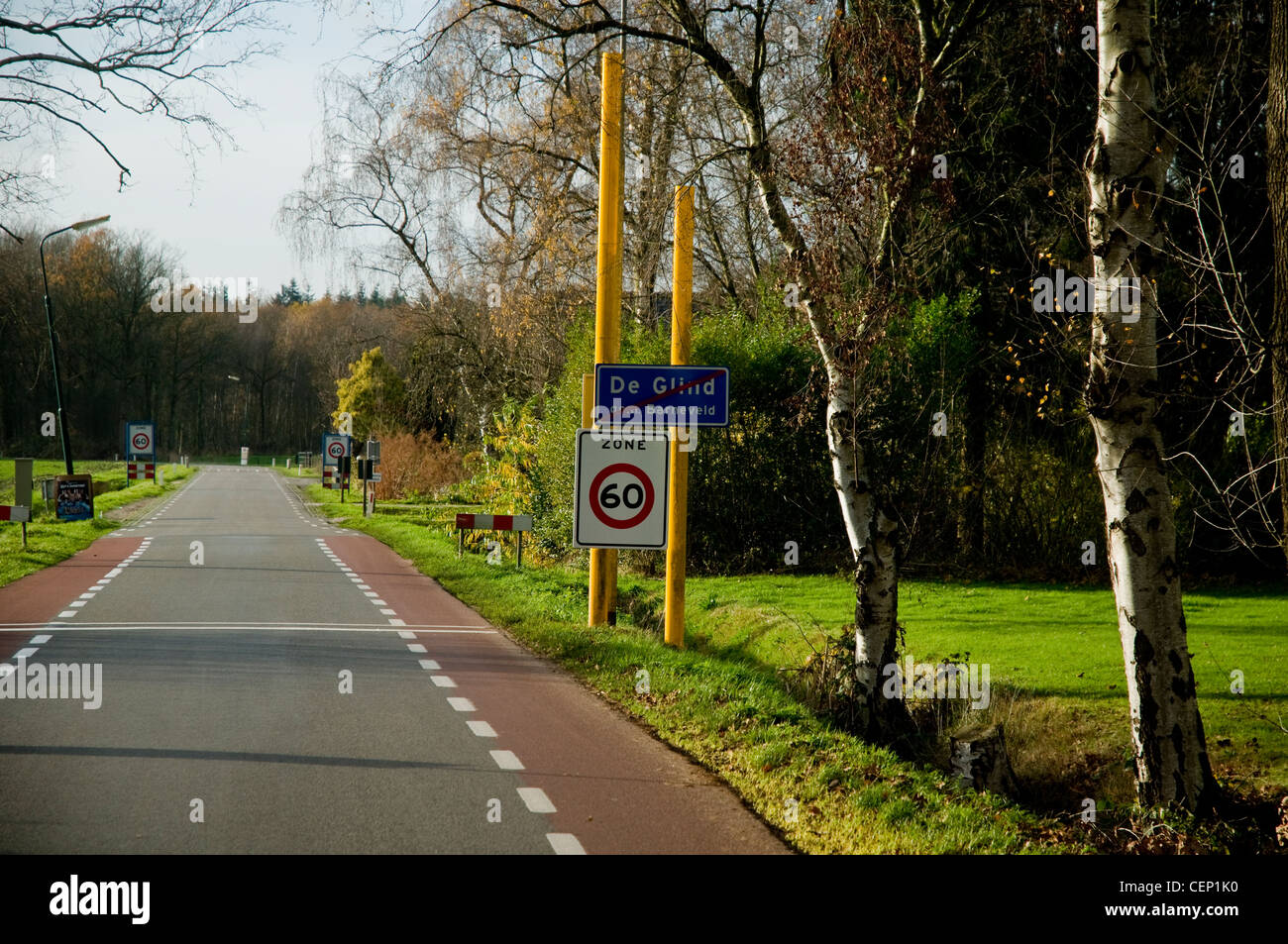 Dutch Suburban Street with Bike Lane – Road Infrastructure in the ...
