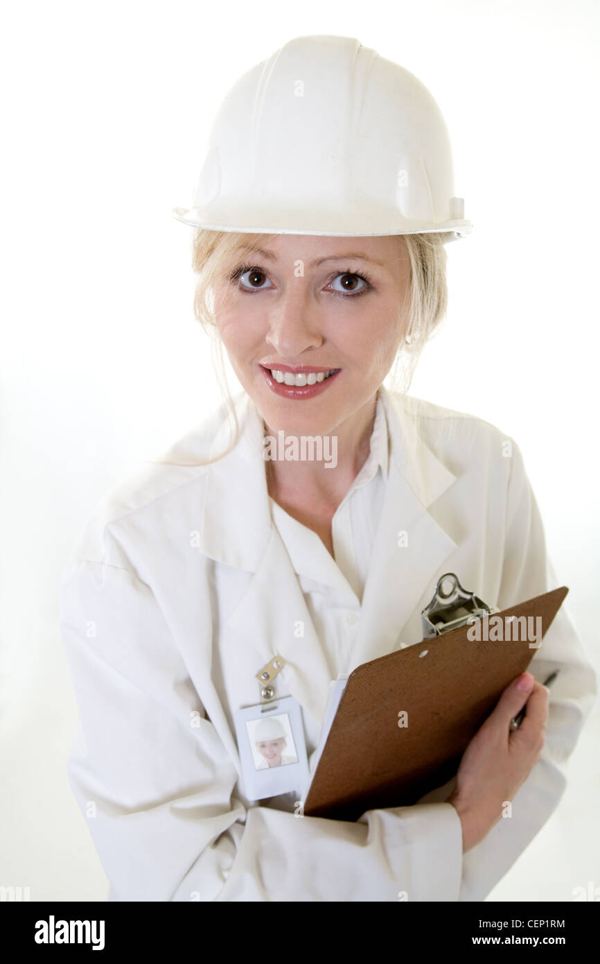 Lady science engineer Stock Photo - Alamy