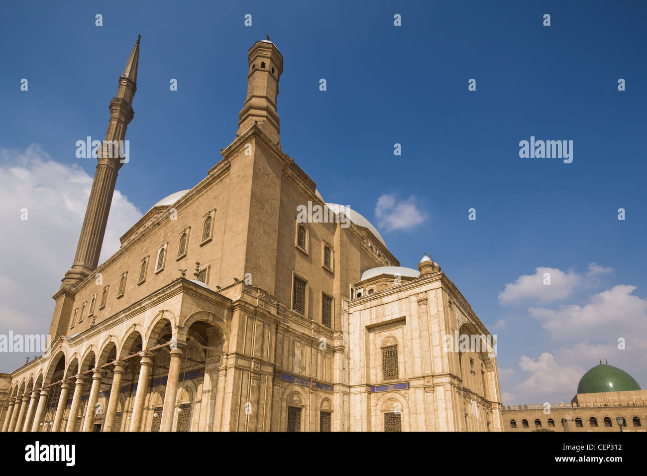 The Mohammed Ali Mosque Or Alabaster Mosque; Cairo Egypt Stock Photo ...