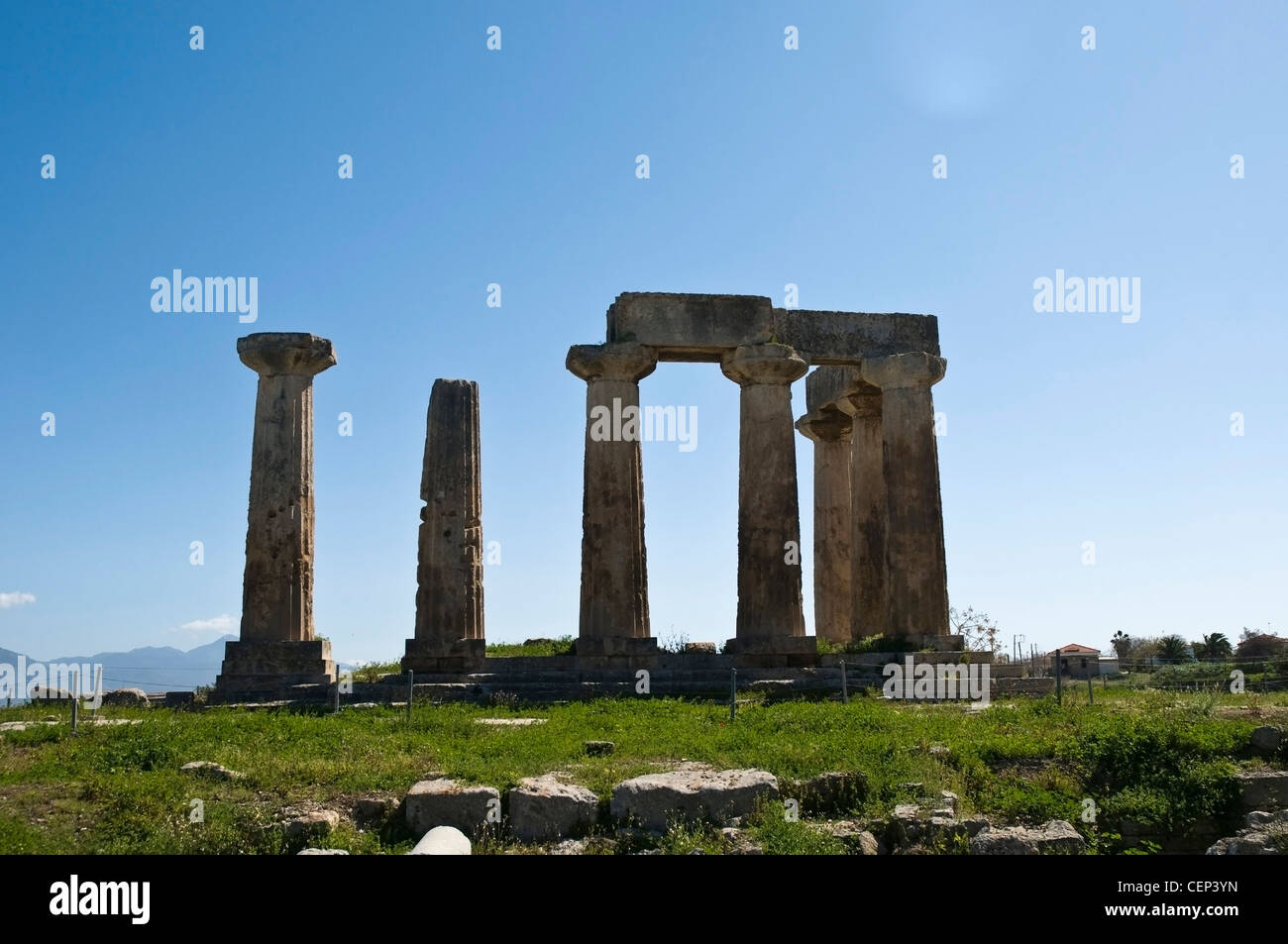 Ancient Columns in Corinth ,Hellas Stock Photo - Alamy