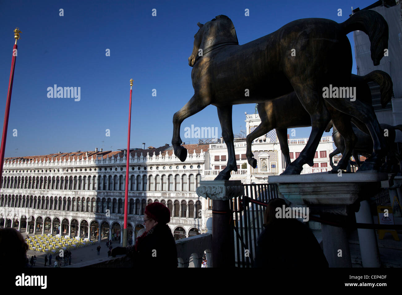 The Greek Horses of Saint Mark on Saint Mark's Basilica in Venice ...