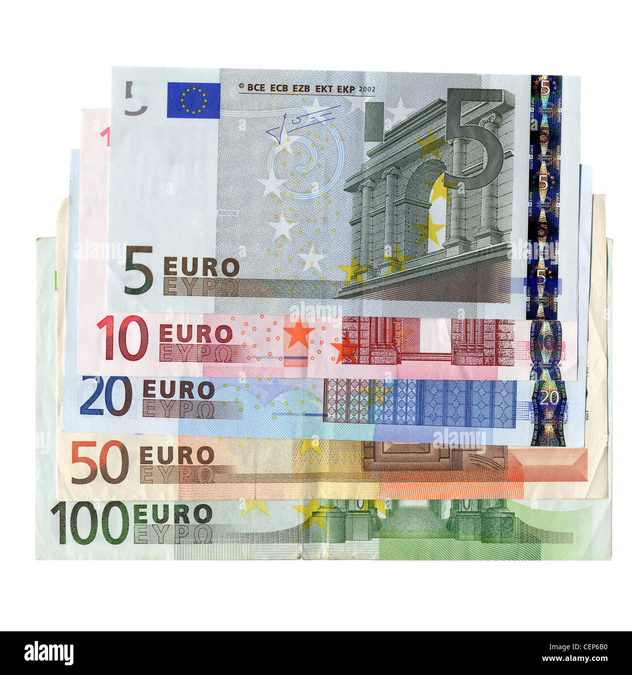 Detail of Euro banknotes money - European currency Stock Photo - Alamy
