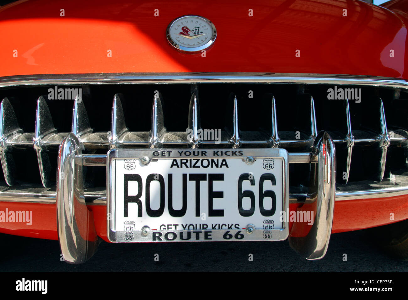 Route 66 license plate hi-res stock photography and images - Alamy