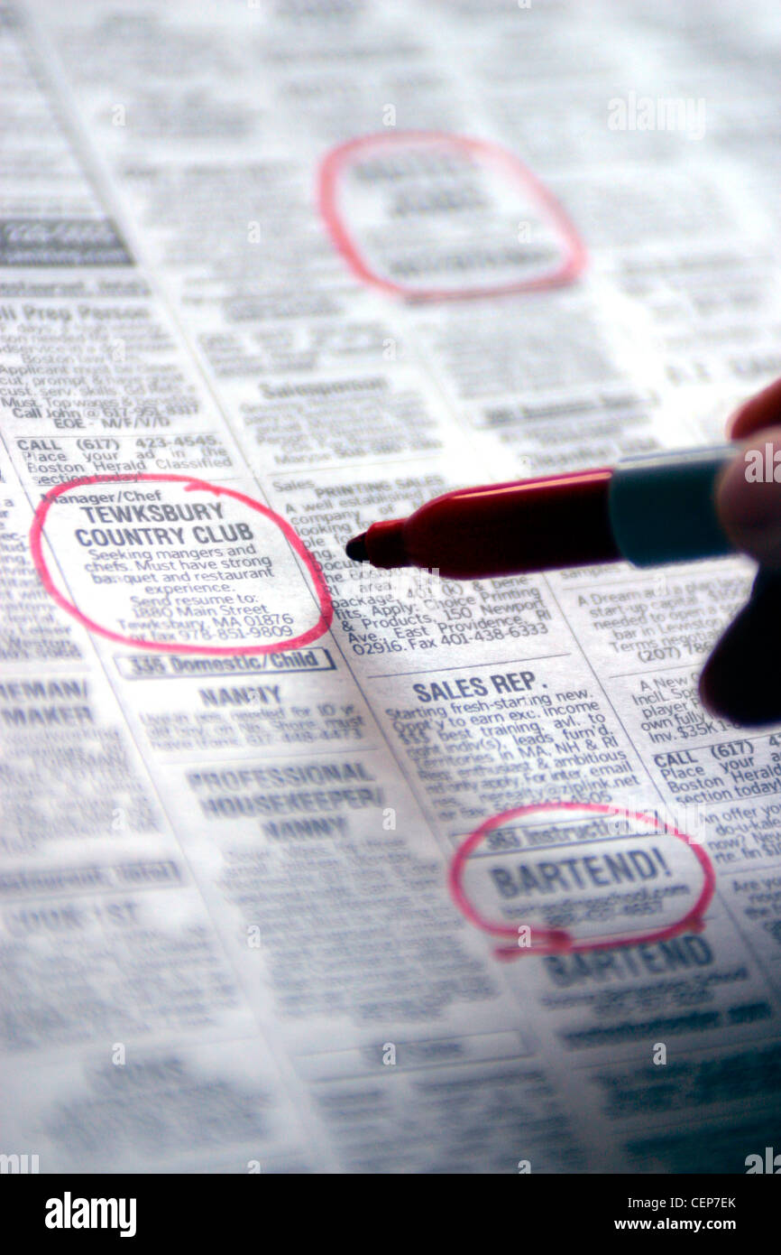 Newspaper Job Section