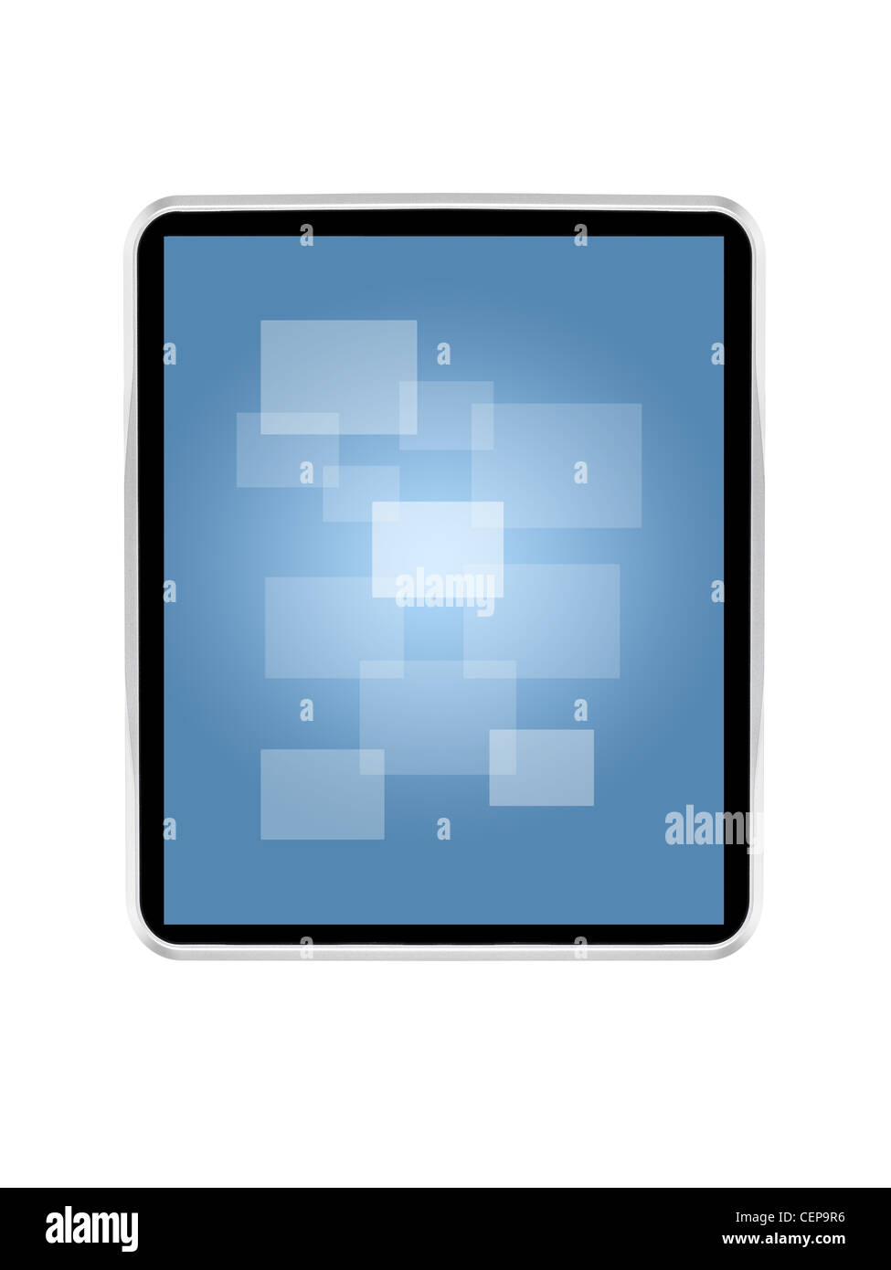 A computer tablet isolated against a white background Stock Photo - Alamy