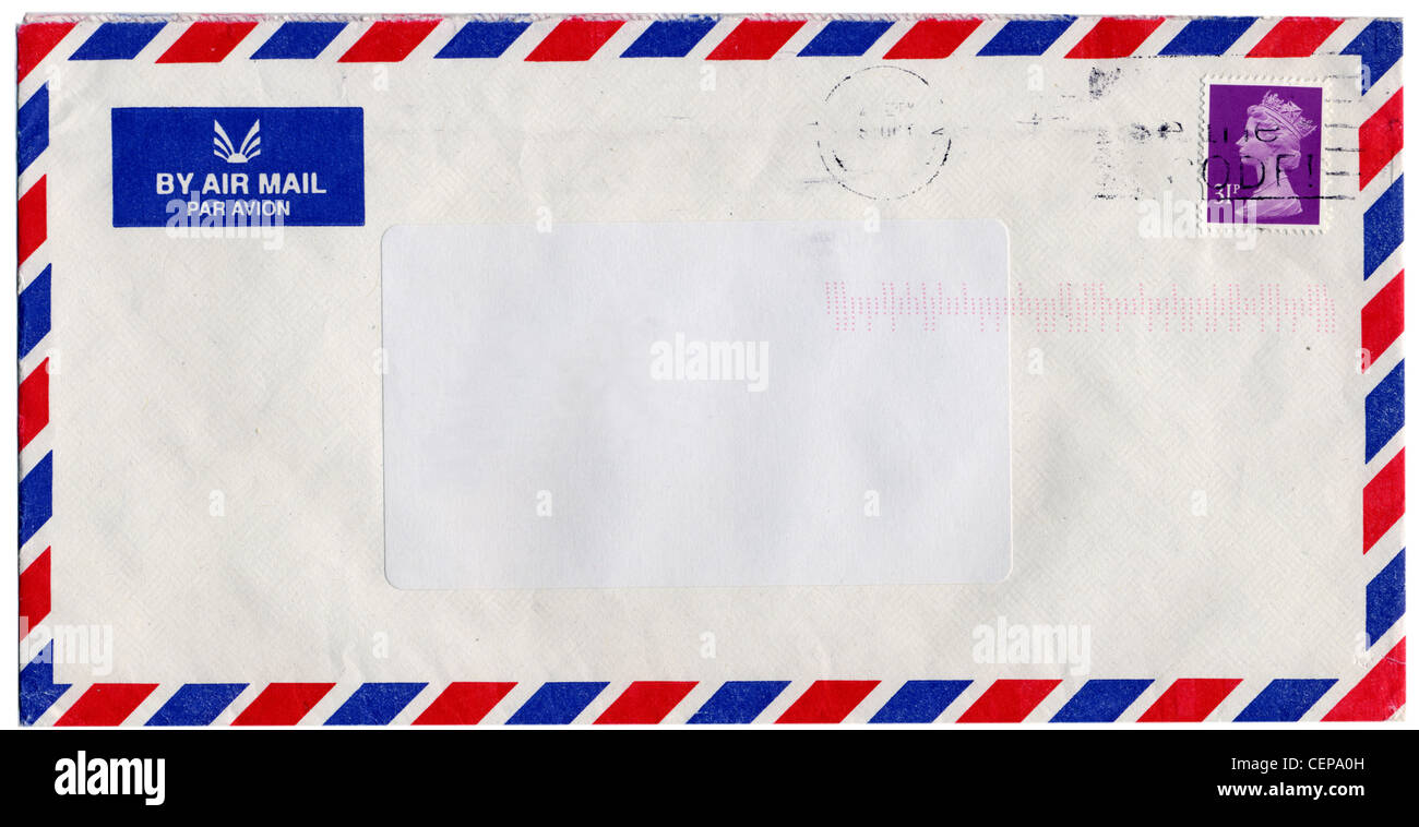 Letter or small packet envelope isolated over white Stock Photo - Alamy
