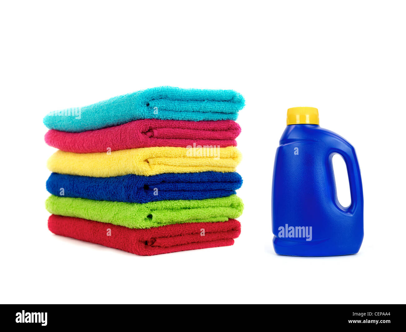 Laundry items isolated against a white background Stock Photo - Alamy