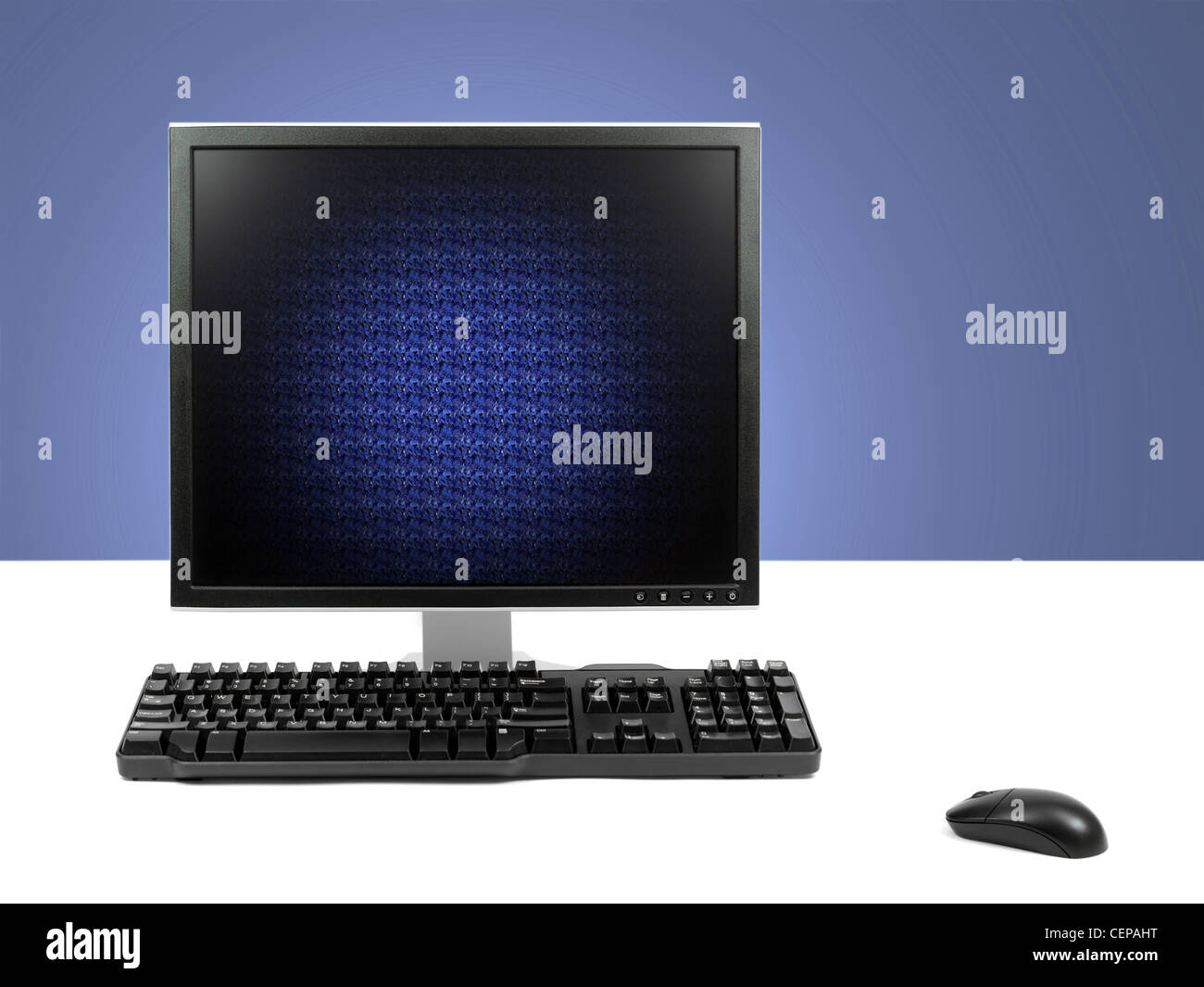 A desktop computer isolated against a white background Stock Photo - Alamy