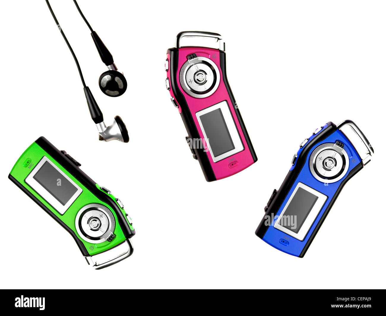 An MP3 player isolated against a whitebackground Stock Photo - Alamy