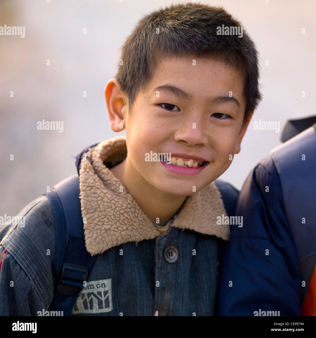 Two Young Boys Outdoors In China Stock Photo - Alamy