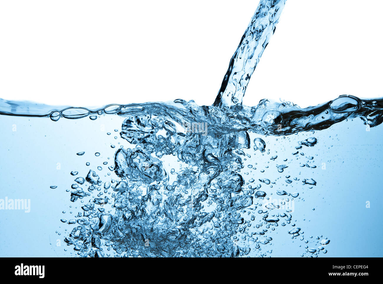 closeup of bubbles in blue water Stock Photo - Alamy