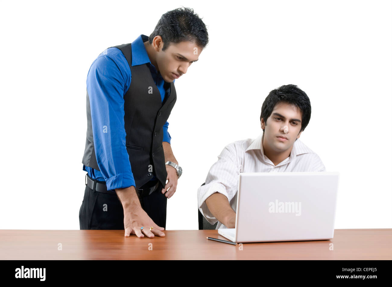 two men working Stock Photo - Alamy