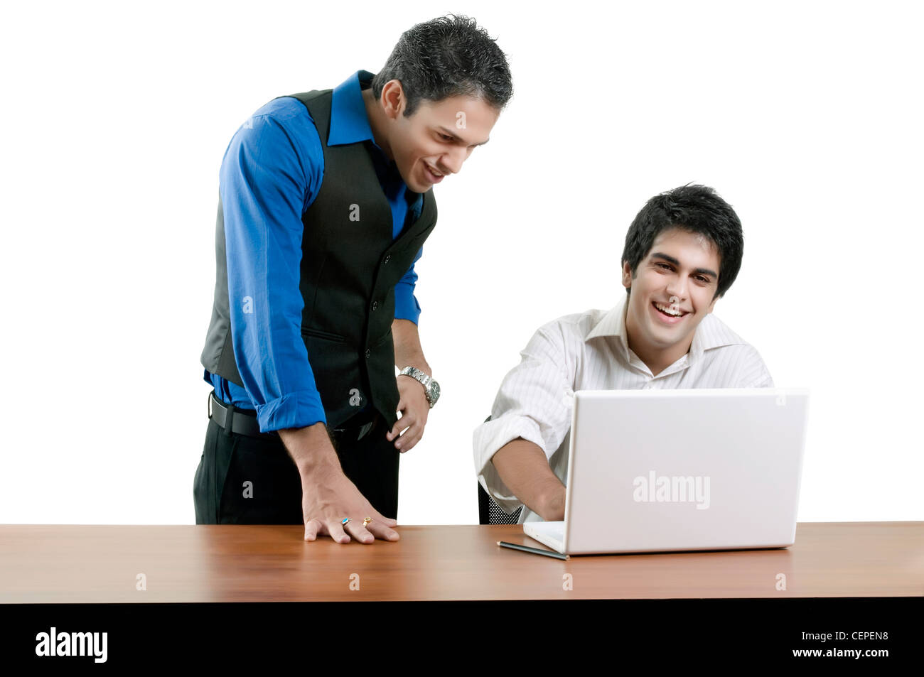 two men working Stock Photo - Alamy