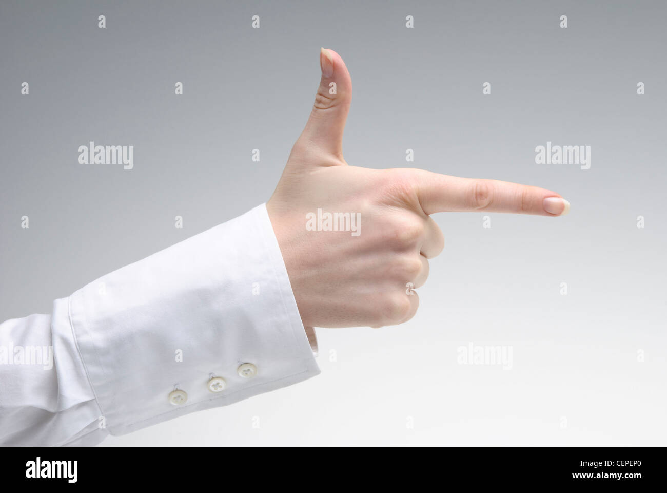 Woman pointing pistol hi-res stock photography and images - Alamy