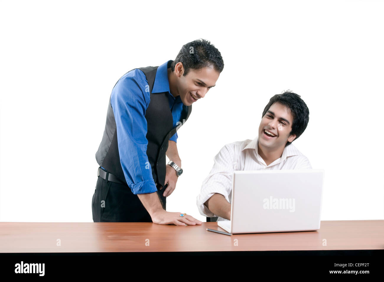 two men working Stock Photo - Alamy