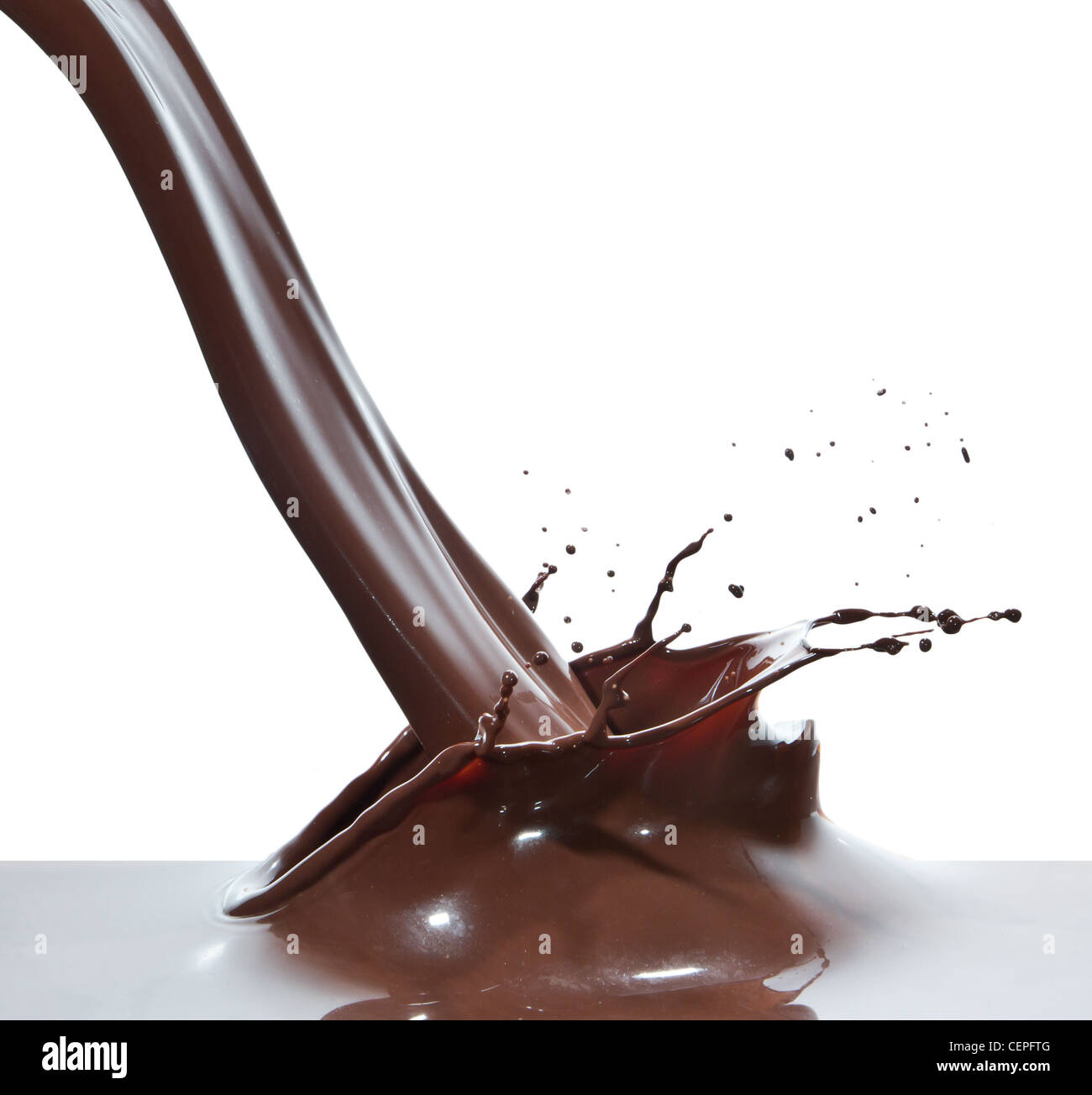 splash of chocolate isolated on white background Stock Photo - Alamy