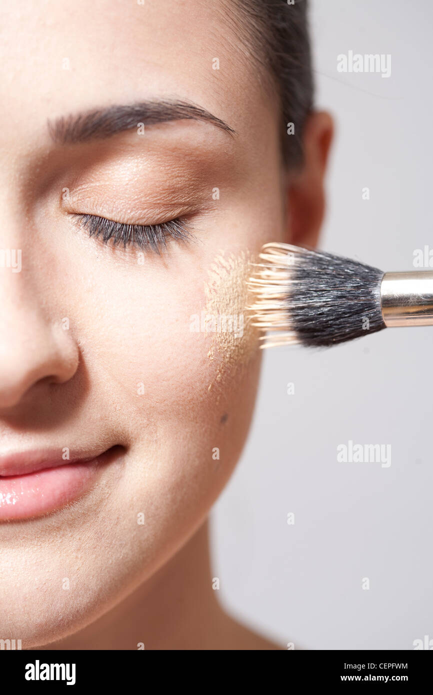 Step-by-Step Make Up Stock Photo - Alamy