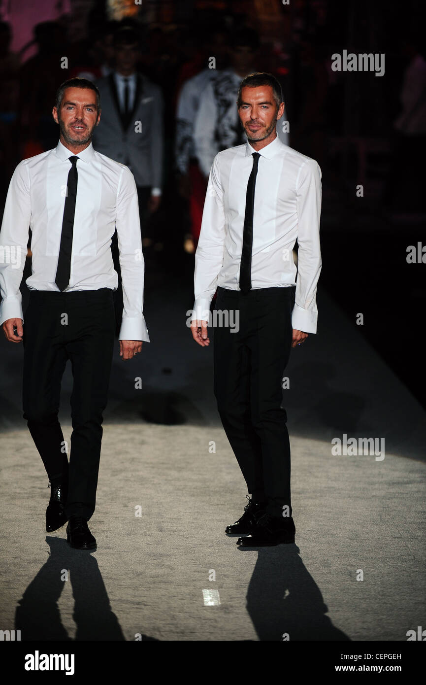 Fashion designers dan caten and dean caten of dsquared2 hi-res stock ...