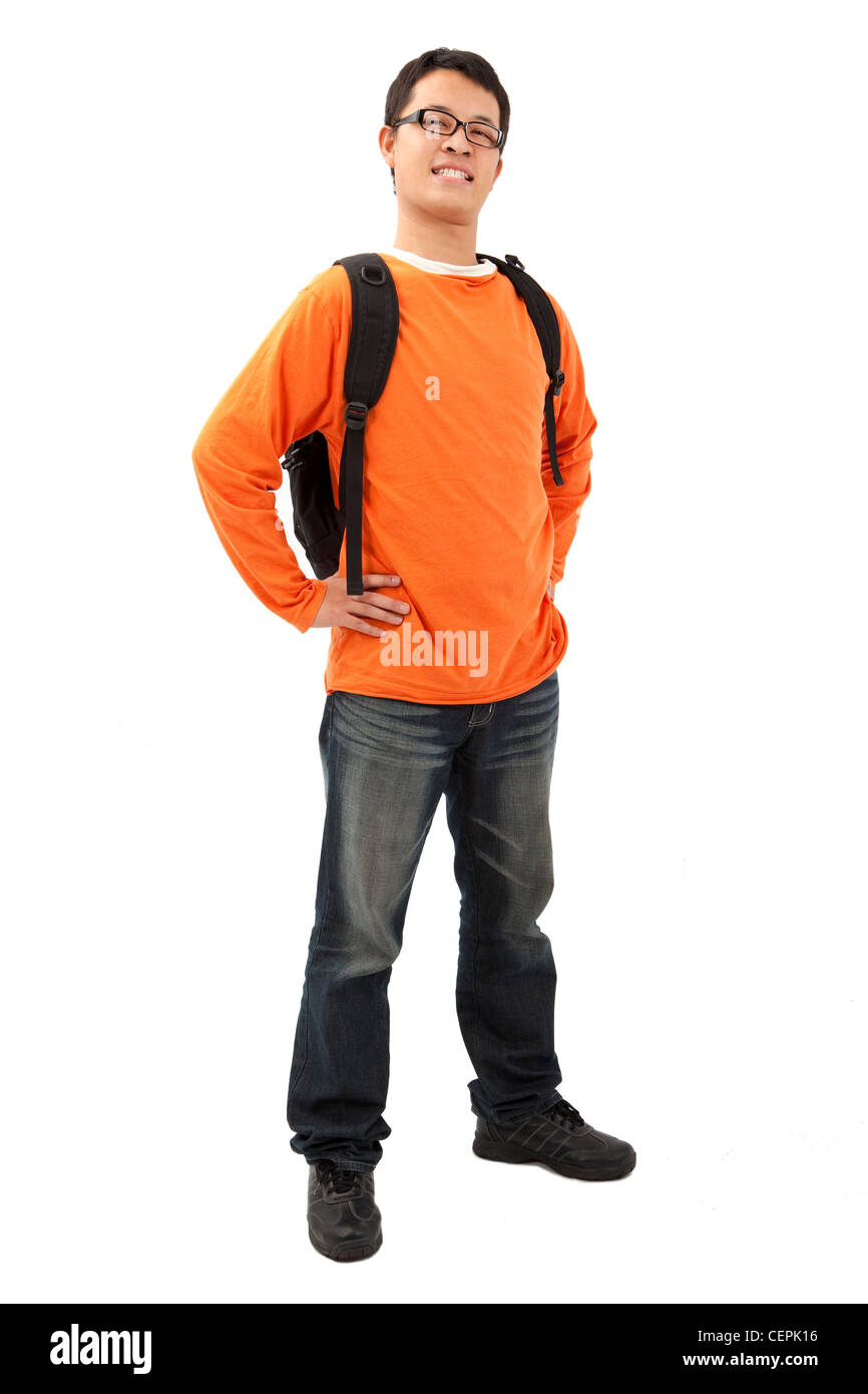 Male student portrait handsome Cut Out Stock Images & Pictures - Alamy