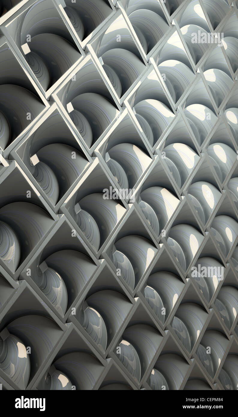 Metallic 3D abstract background illustration Stock Photo - Alamy