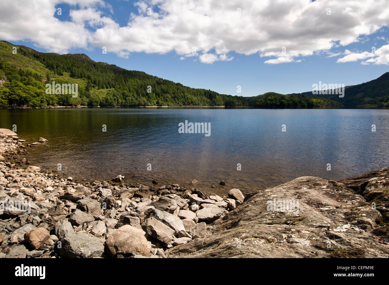 The beautiful Loch Katrine, part of the loch Lomond and Trossachs ...