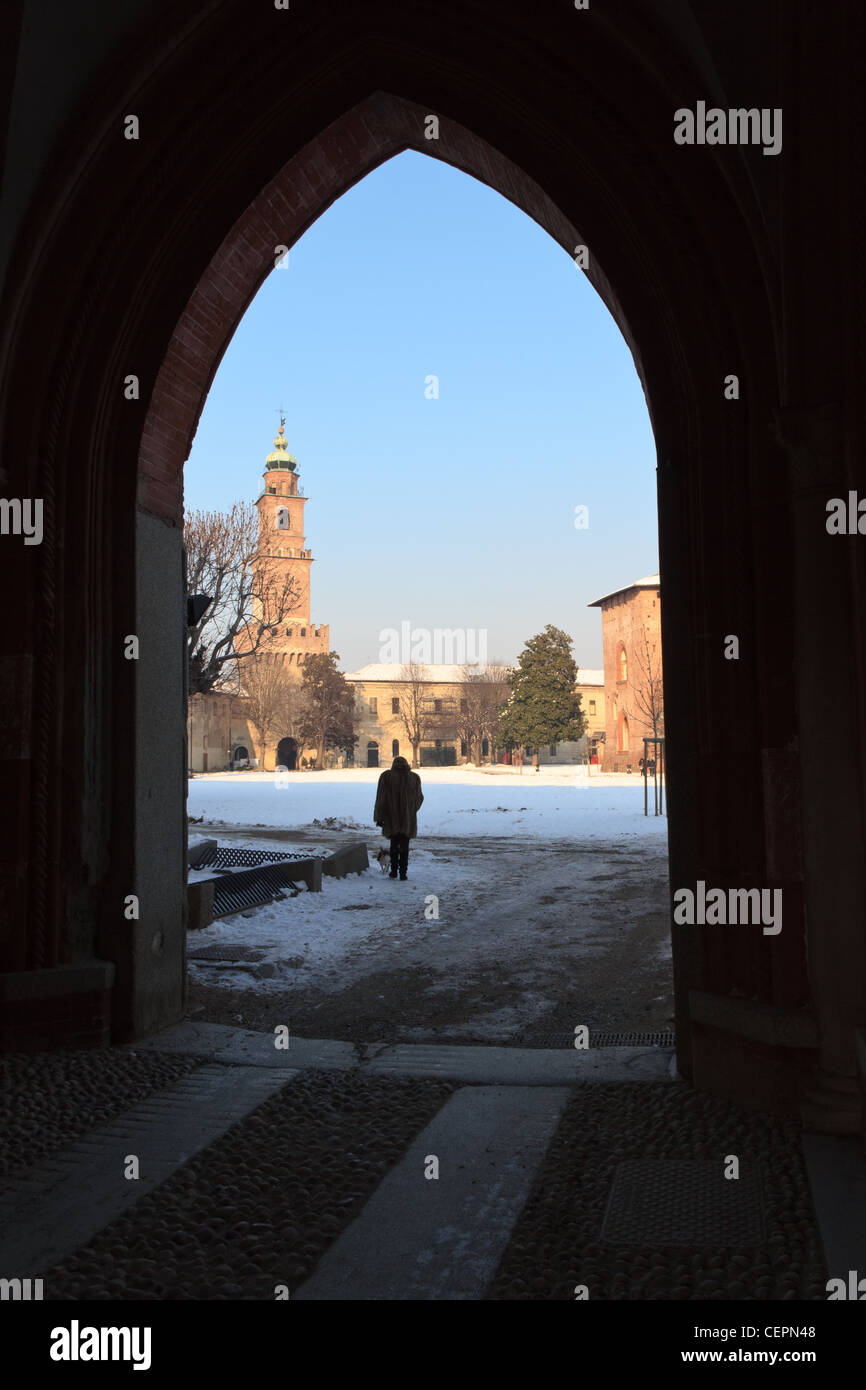 Vigevano castle hi-res stock photography and images - Alamy