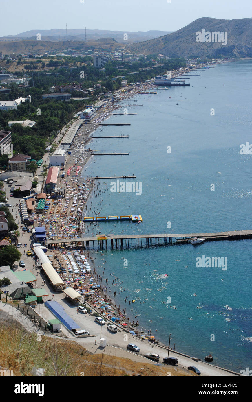 Ukraine. Autonomous Republic of Crimea. Sudak. Panorama Stock Photo - Alamy