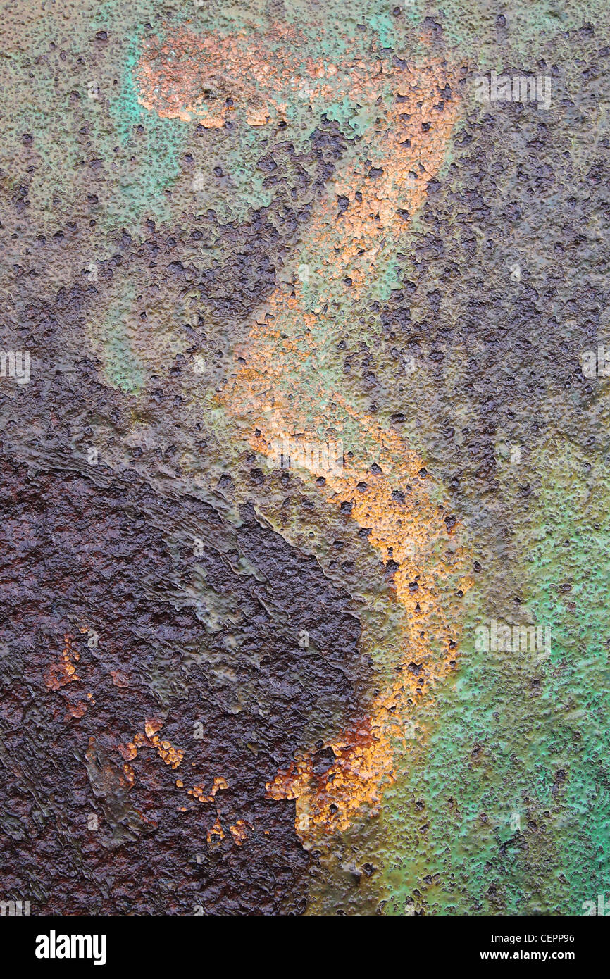 rusty number three Stock Photo - Alamy