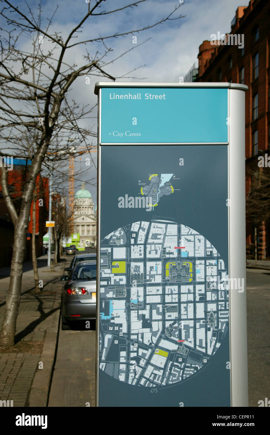 Belfast map hi-res stock photography and images - Alamy