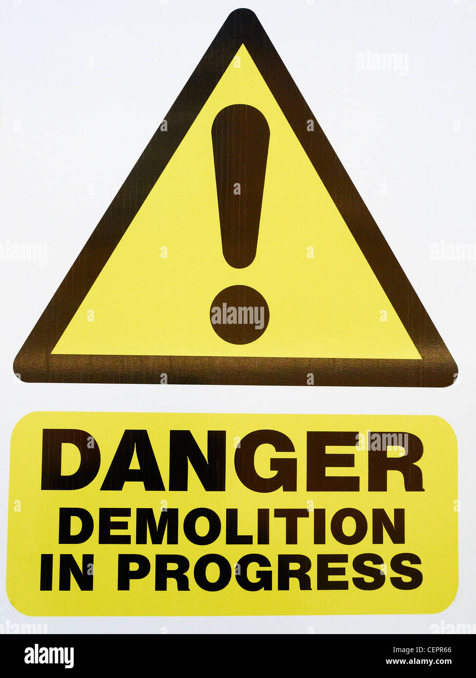Demolition sign hi-res stock photography and images - Alamy