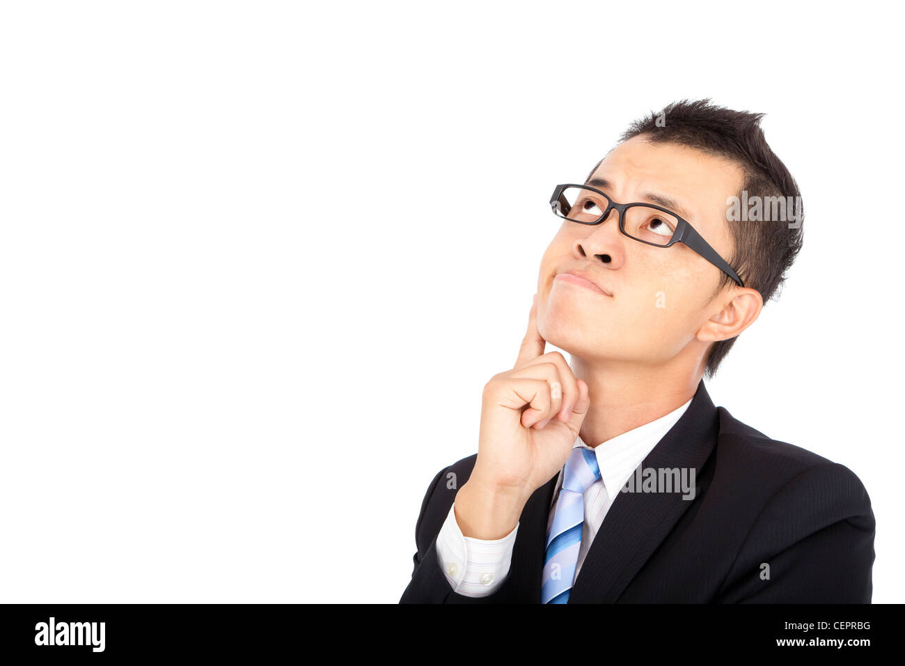 businessman with thinking Stock Photo - Alamy