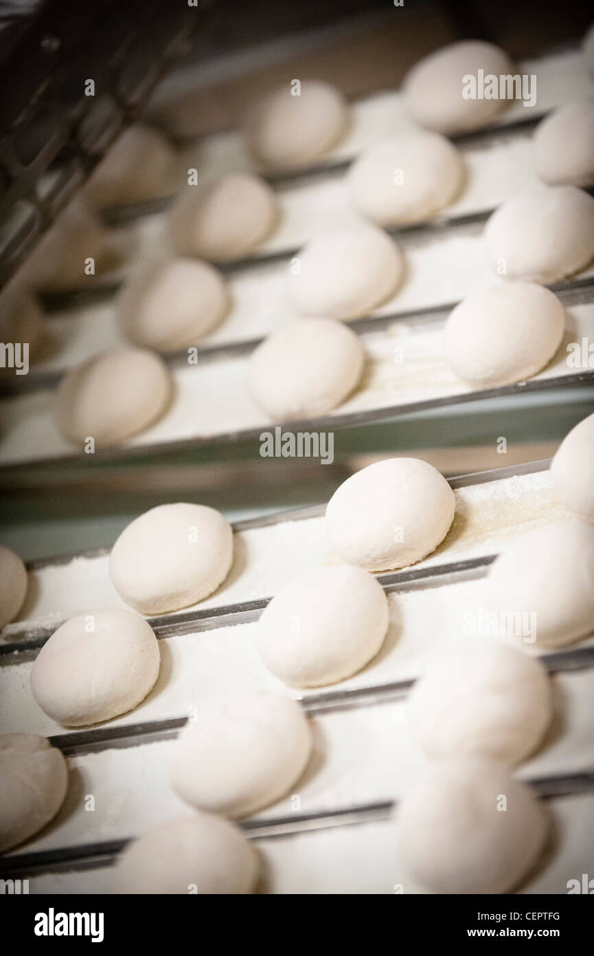Bread being made in Bakery Stock Photo - Alamy