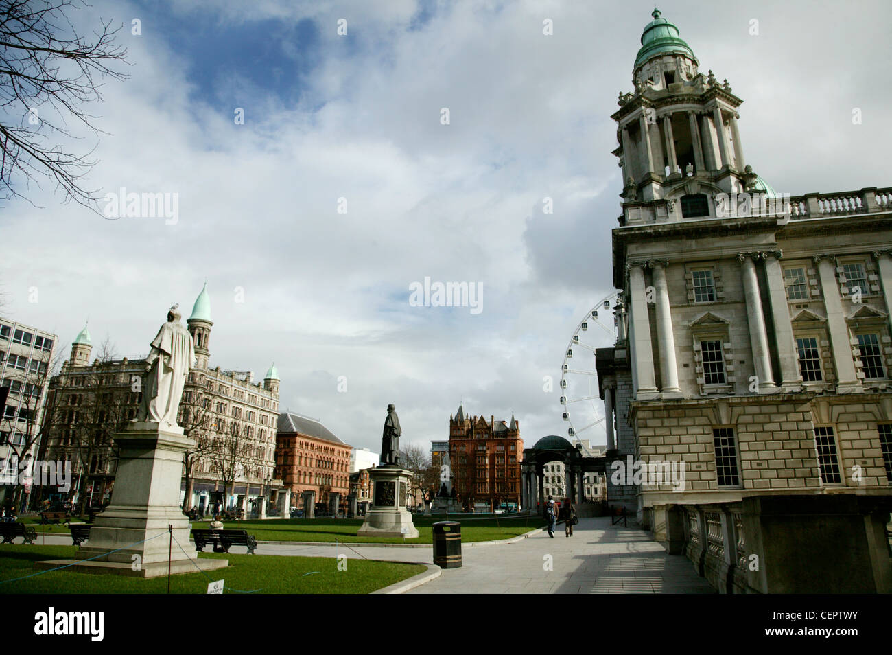 Belfast city hall ferris wheel hi-res stock photography and images - Alamy