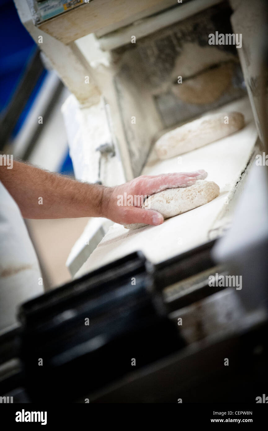Bread being made in Bakery Stock Photo - Alamy
