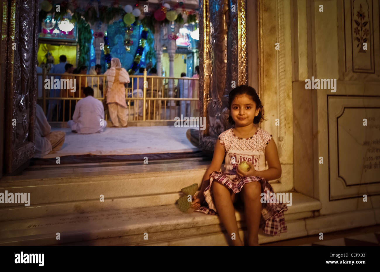 Amritsar, Divine girl Stock Photo - Alamy