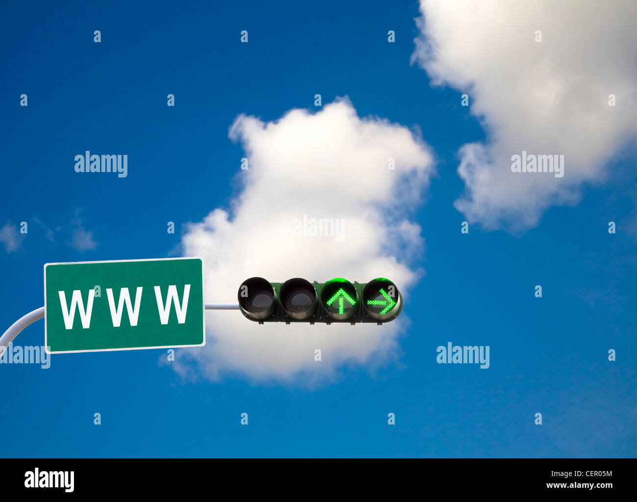 green web site connection Stock Photo - Alamy