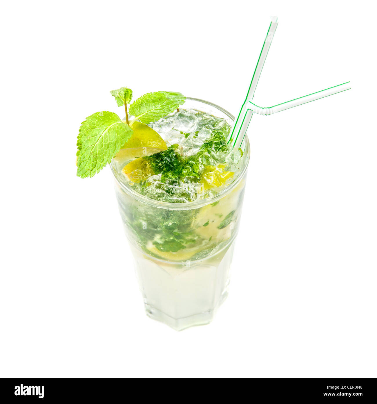 Three cocktails on white Cut Out Stock Images & Pictures - Alamy