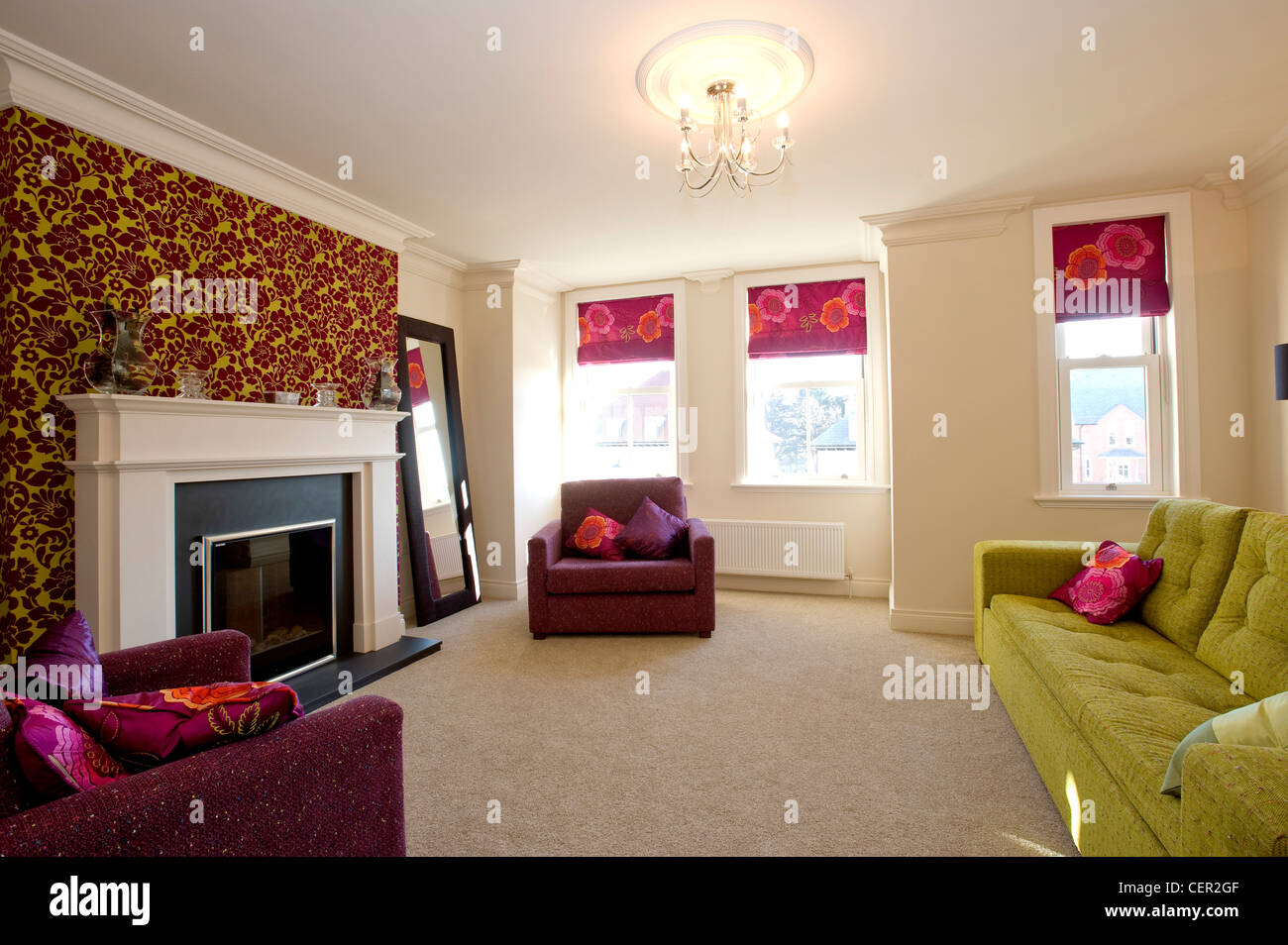 United Kingdom Housing Estate showroom interior Stock Photo - Alamy