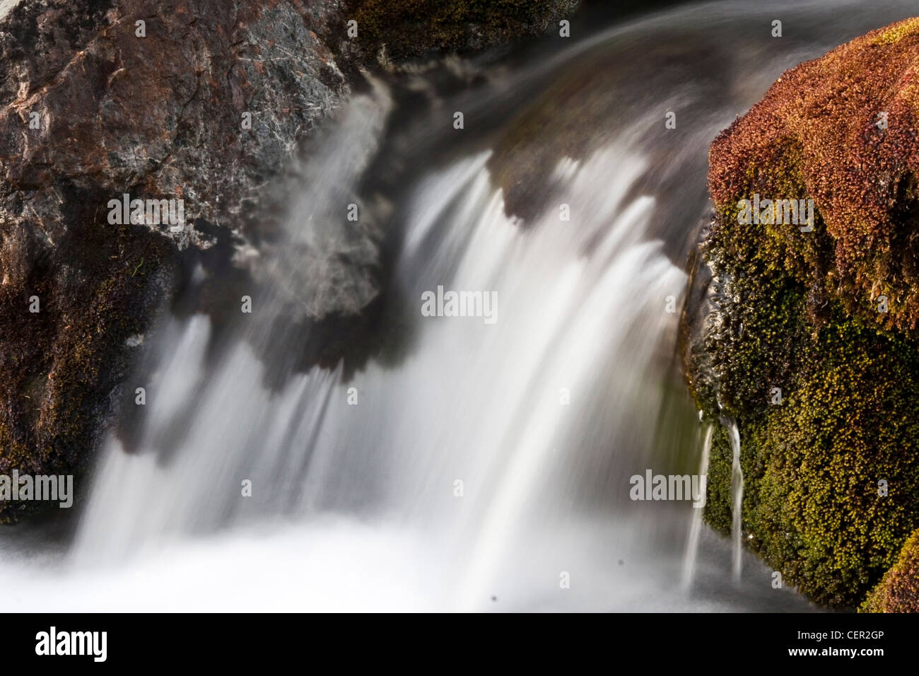 Beautiful waterfall in mountain Stock Photo - Alamy