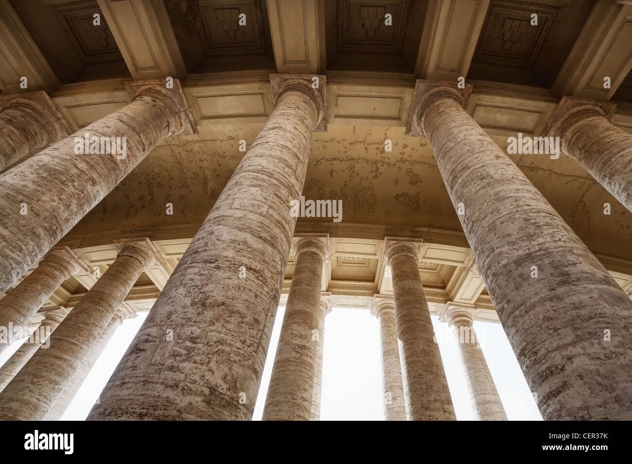 Colonnades of St. Peter's Square in Vatican Stock Photo - Alamy