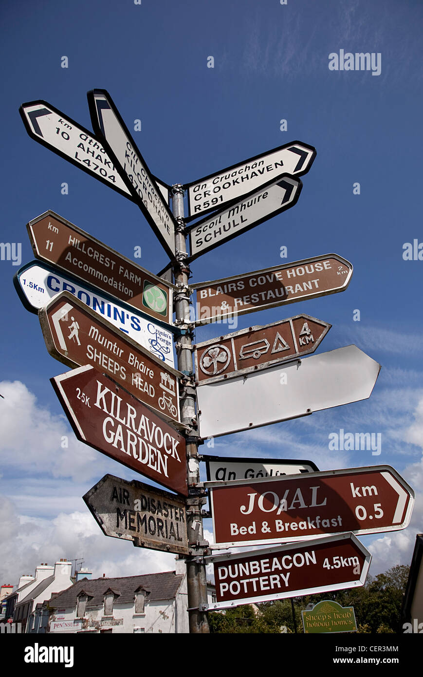 Irish road signs hi-res stock photography and images - Alamy