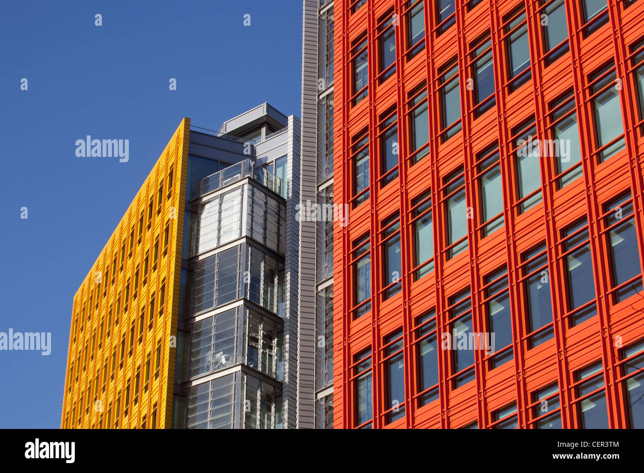 Brightly coloured buildings in London Stock Photo - Alamy