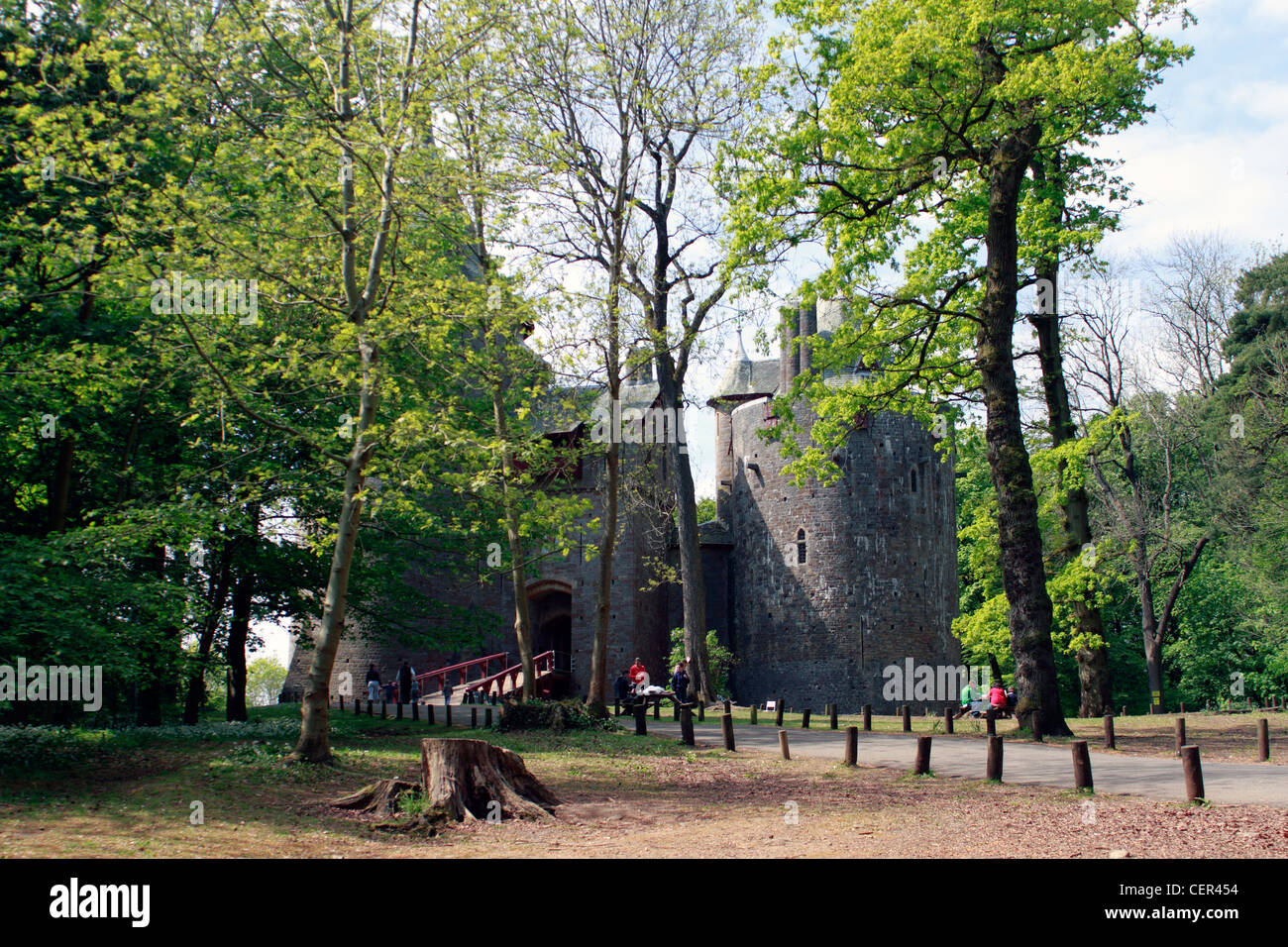 The two eastern towers, the square gatehouse between them built by ...
