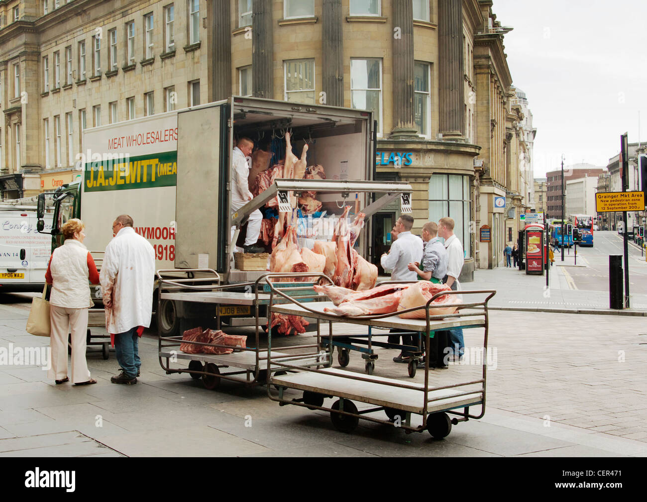 Meat delivery truck hi-res stock photography and images - Alamy