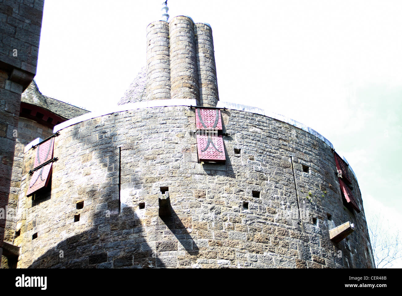 The two eastern towers, the square gatehouse between them built by ...