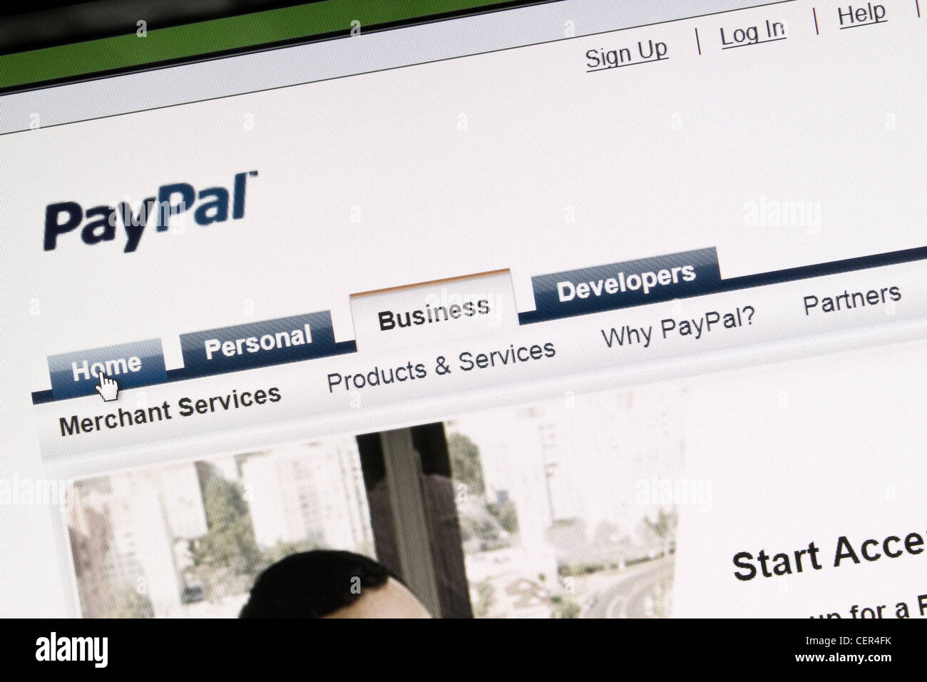 PayPal website displayed on computer screen Stock Photo - Alamy
