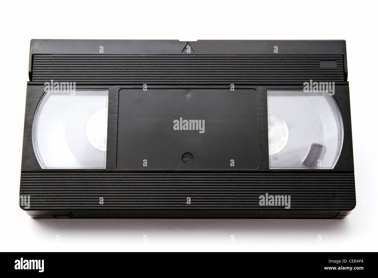 Video cassette closeup on white background Stock Photo - Alamy