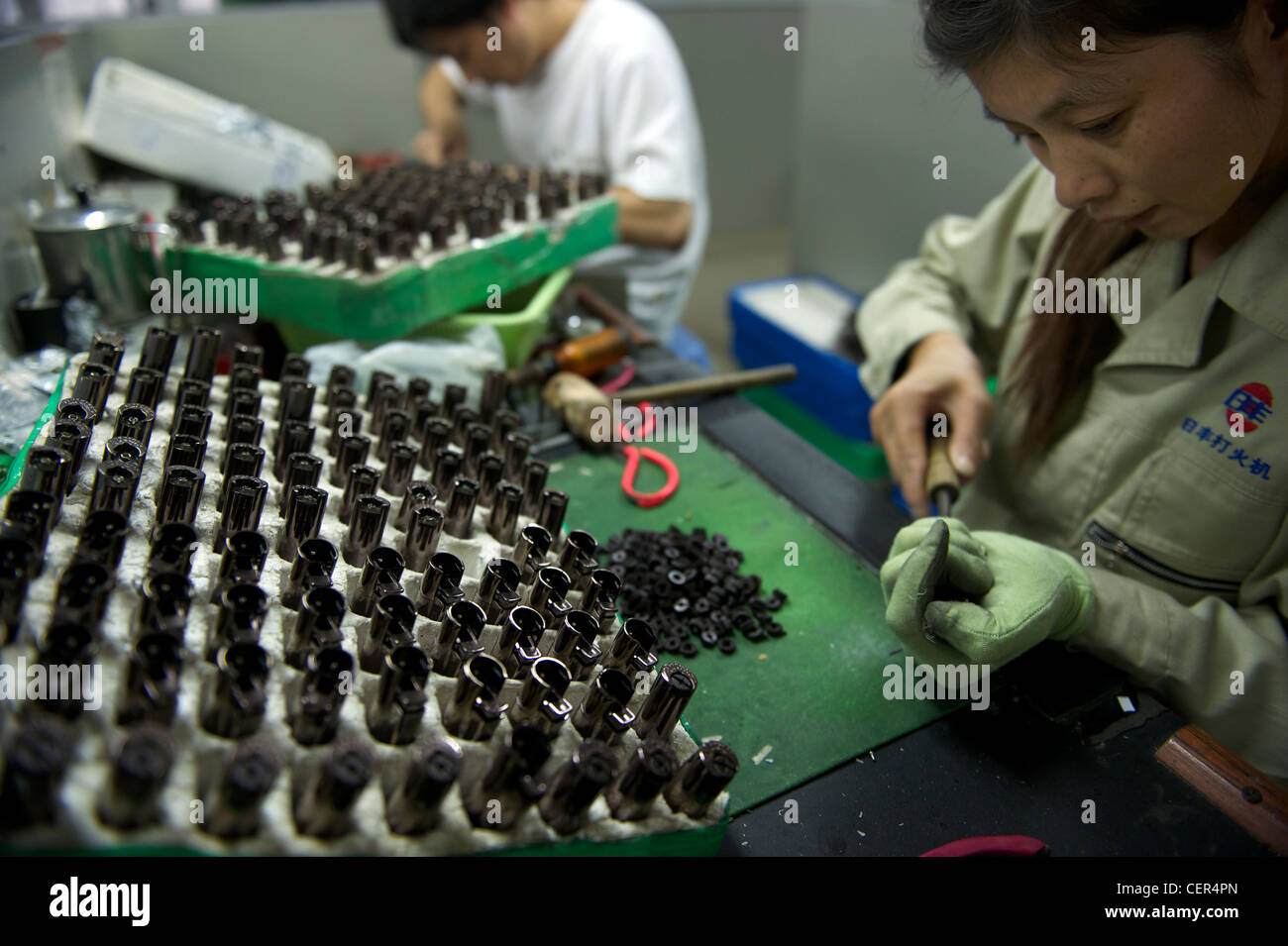 A cigarette lighters factory in Wenzhou, Zhejiang province, China. 09 ...